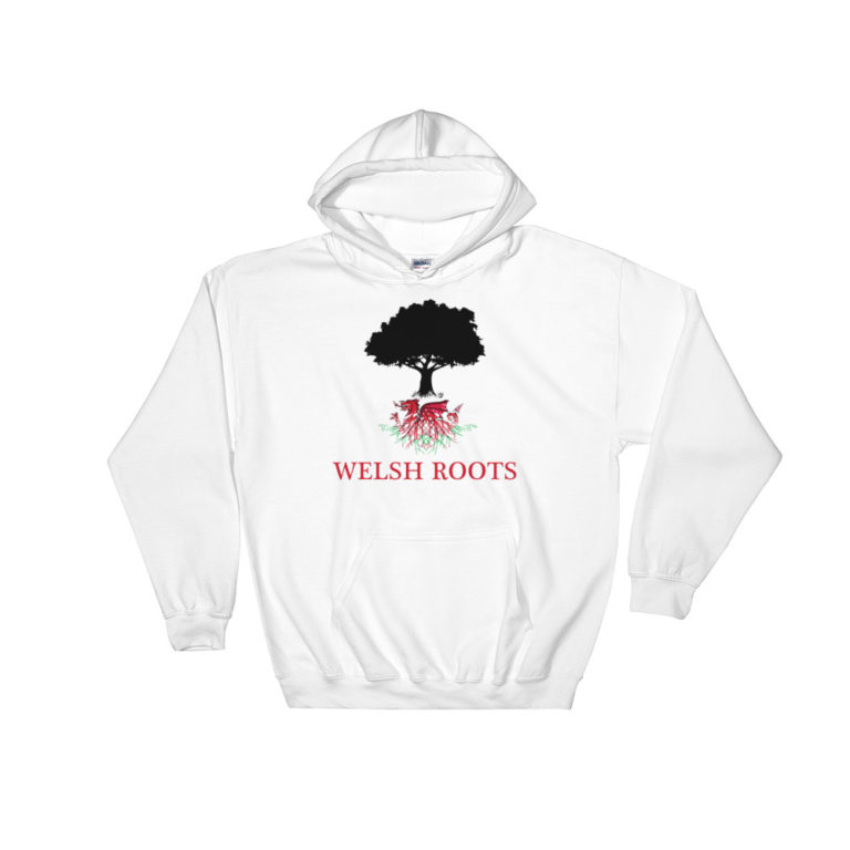 Welsh Roots – Hooded Sweatshirt – Anglotees